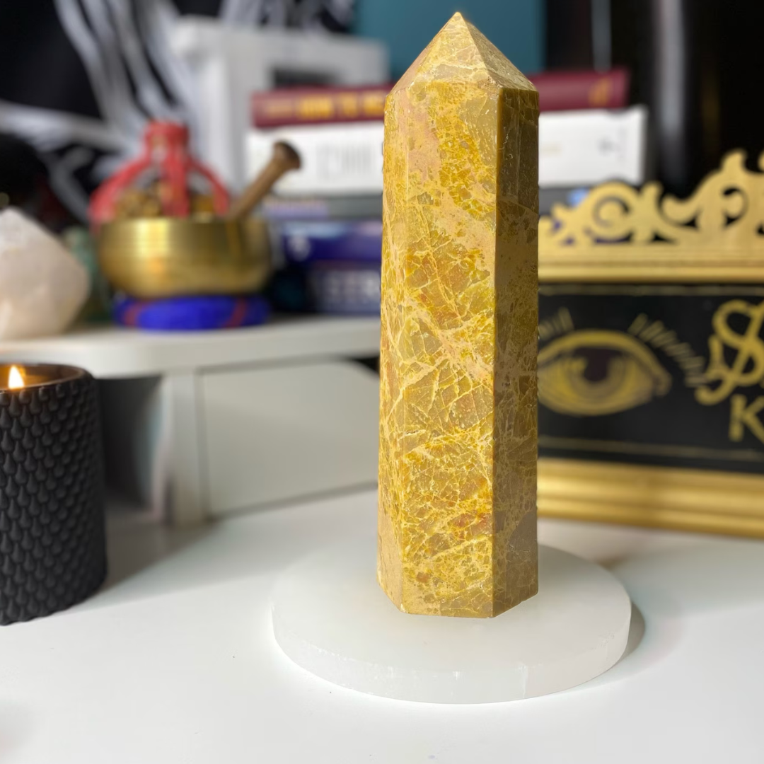 YELLOW JASPER CRYSTAL TOWER – Regalia